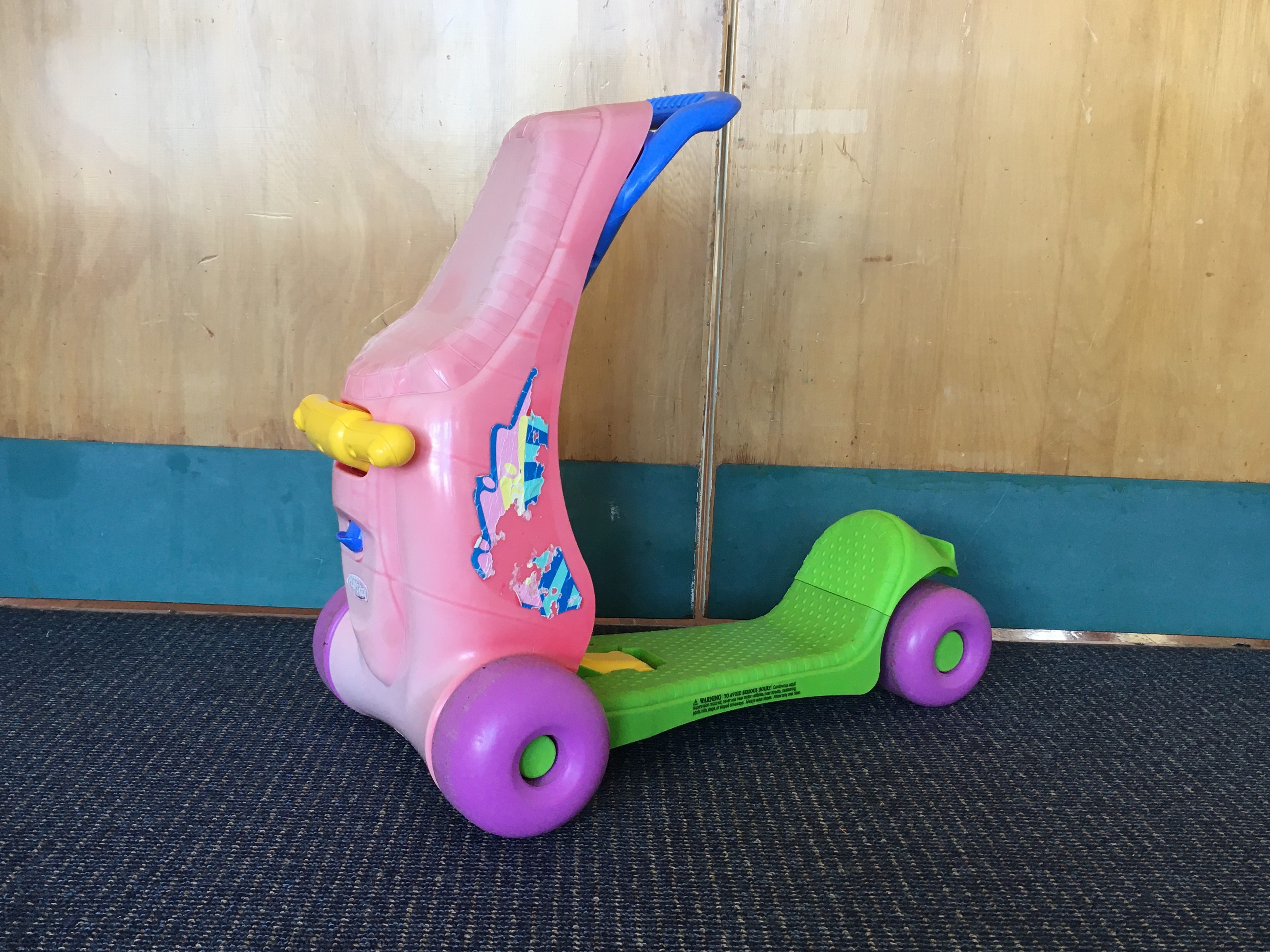 Playschool Ride2Roll Scooter [Pink/Green]